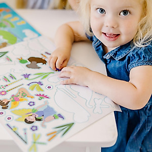 Melissa & Doug Reusable Sticker Pad: Fairies - 200+ Stickers