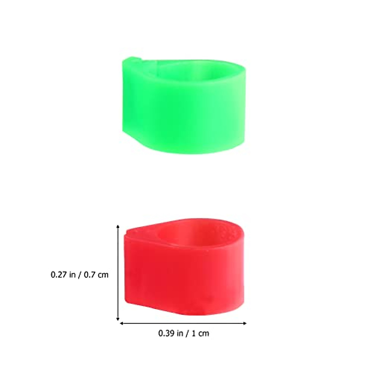 GANAZONO 200pcs 10mm Bird Ring Leg Bands Plastic Multi-Colour Pigeon Foot Bands Clip on Leg Rings for Chicks Bantam Finch Dove Lovebird Quail Small Poultry