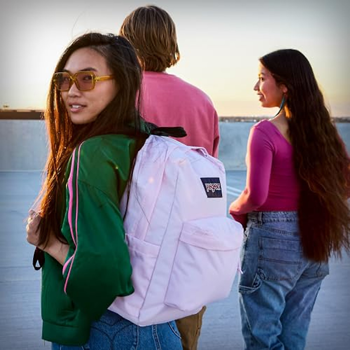 JanSport SuperBreak One Backpacks - Durable, Lightweight Bag with 1 Main Compartment, Front Utility Pocket with Built-in Organizer - Premium Backpack, Mint Chip