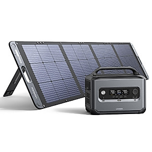 UGREEN PowerRoam 1200 Solar Generator, 1024Wh Portable Power Station with 200W Solar Panel Included, Up to 2500W Output, LiFePO4 (LFP) Battery, Generators for Home Backup/Outdoor Camping/RVs