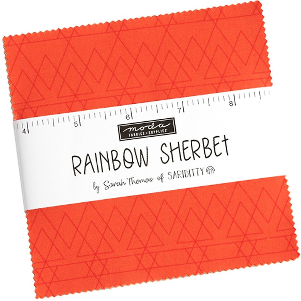 Rainbow Sherbet Charm Pack by Sarah Thomas of Sariditty; 42-5" Precut Fabric Quilt Squares