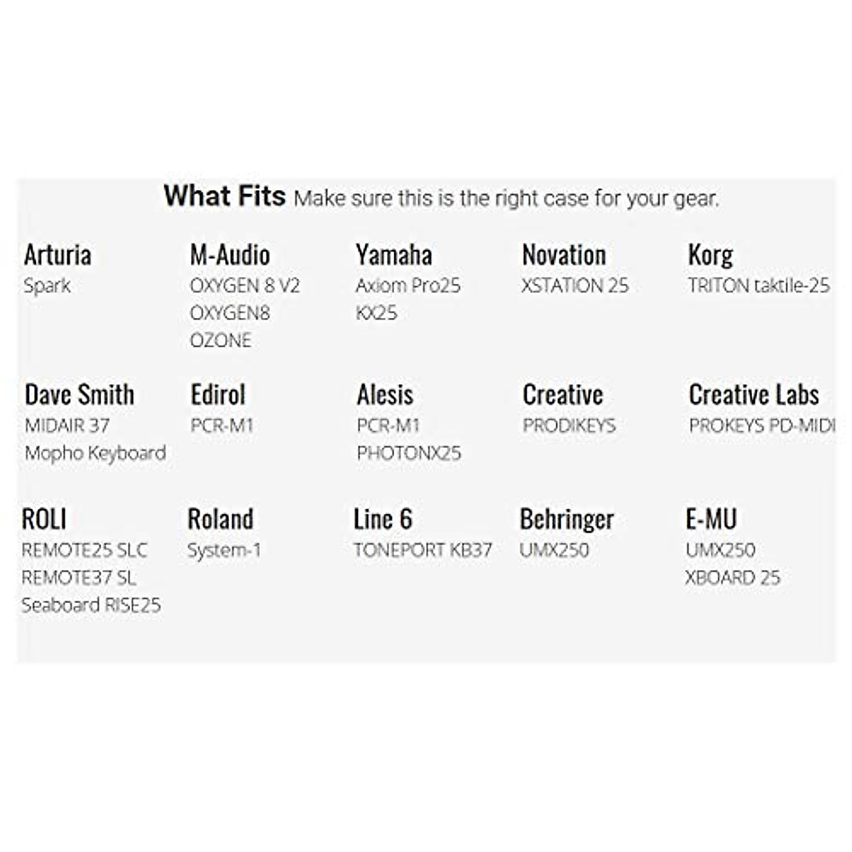 Gator Cases Gig Bag for Micro Controllers, Keyboards, and Multi-Effects Pedals; 23" x 12.125" x 3" (GK-2110)