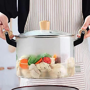 Cooking Pot Cooking Pot Pot Glass Pot Noodle Pot Transparent Glass Pot Heat-resistant Soup Pot Porridge Pan Home Cooking Pot 2.5L Cooking Pot Cooking Pot Glass Pot Pot Glass Saucepan
