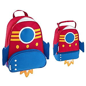 Stephen Jospeh Rocket Ship Backpack and Lunch Box for Kids