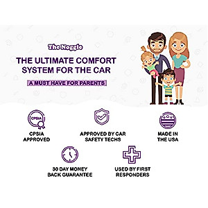 The Noggle-Making The Backseat Cool Again-Quick & Easy to Use Car Travel Accessories for a Comfy Ride Summer or Winter-Air Vent Extender Hose Directs Cool or Warm Air to Your Kids - 8ft, Black Ice