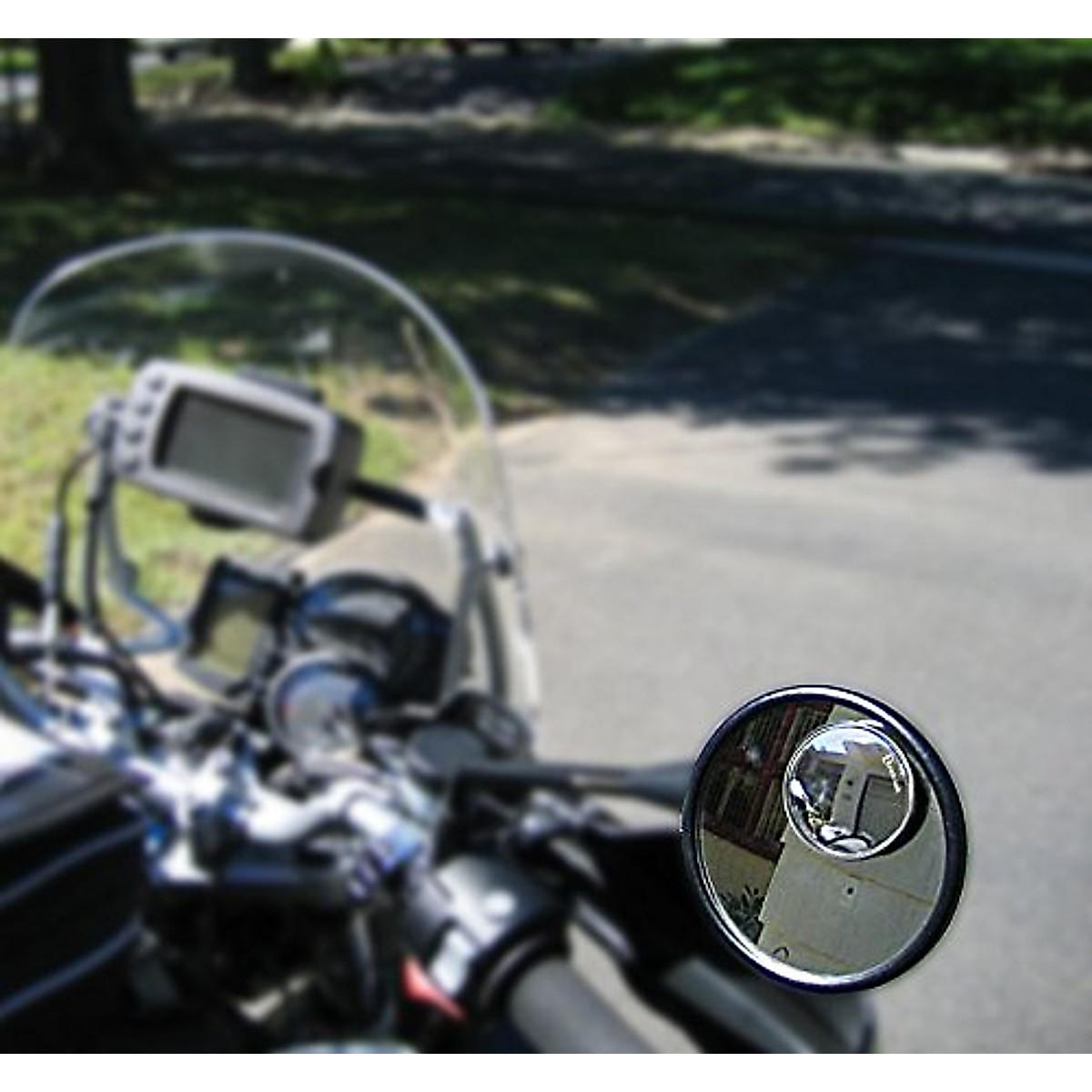 Zento Deals Pack of Two 2 Inch Stick-on Rearview Blind Spot Mirrors Aluminum Border Thin Car Mirrors