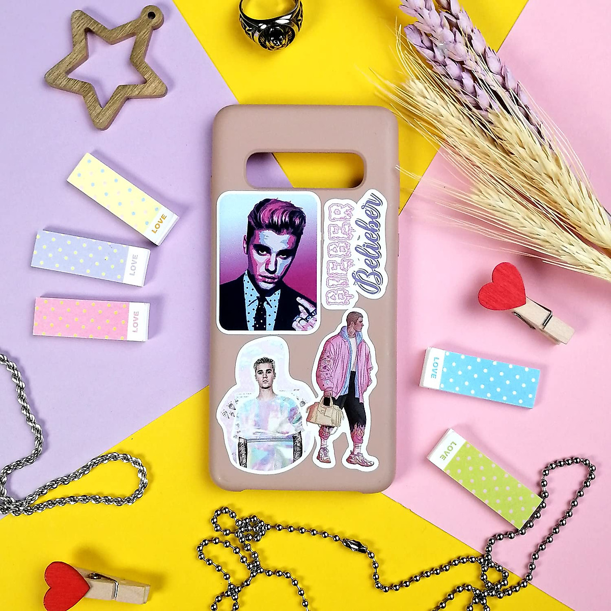 BulbaCraft Pop Singer Stickers - 110pcs R&B Singer Stickers for Teens & Laptops