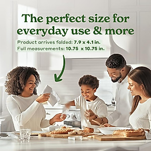 Caboo Tree Free Bamboo Paper Napkins, 4 Packs of 250, 1000 Total Napkins, Eco Friendly, Sustainable, and Disposable Kitchen Napkins