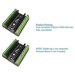 PTSolns Breakout Board BoB Expansion Adapter for Microcontroller (Nano, NTEA-SM-Assembled)