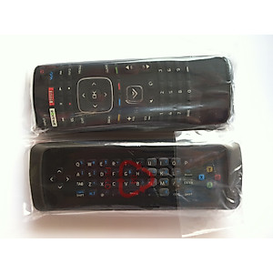with Vudo Netflix Amazon Key-New Vizio True Original XRV1TV Internet Dual Side Keyboard QWERTY Remote Control with Vudo Netflix Amazon Key