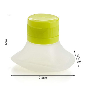 AKOAK 1 Pack Mini Silicone Sauce Extractor Leak Pproof Salad Ketchup Bottle Condiment Container Storage Tool Household Kitchen Vinaigrette Condiment Pot