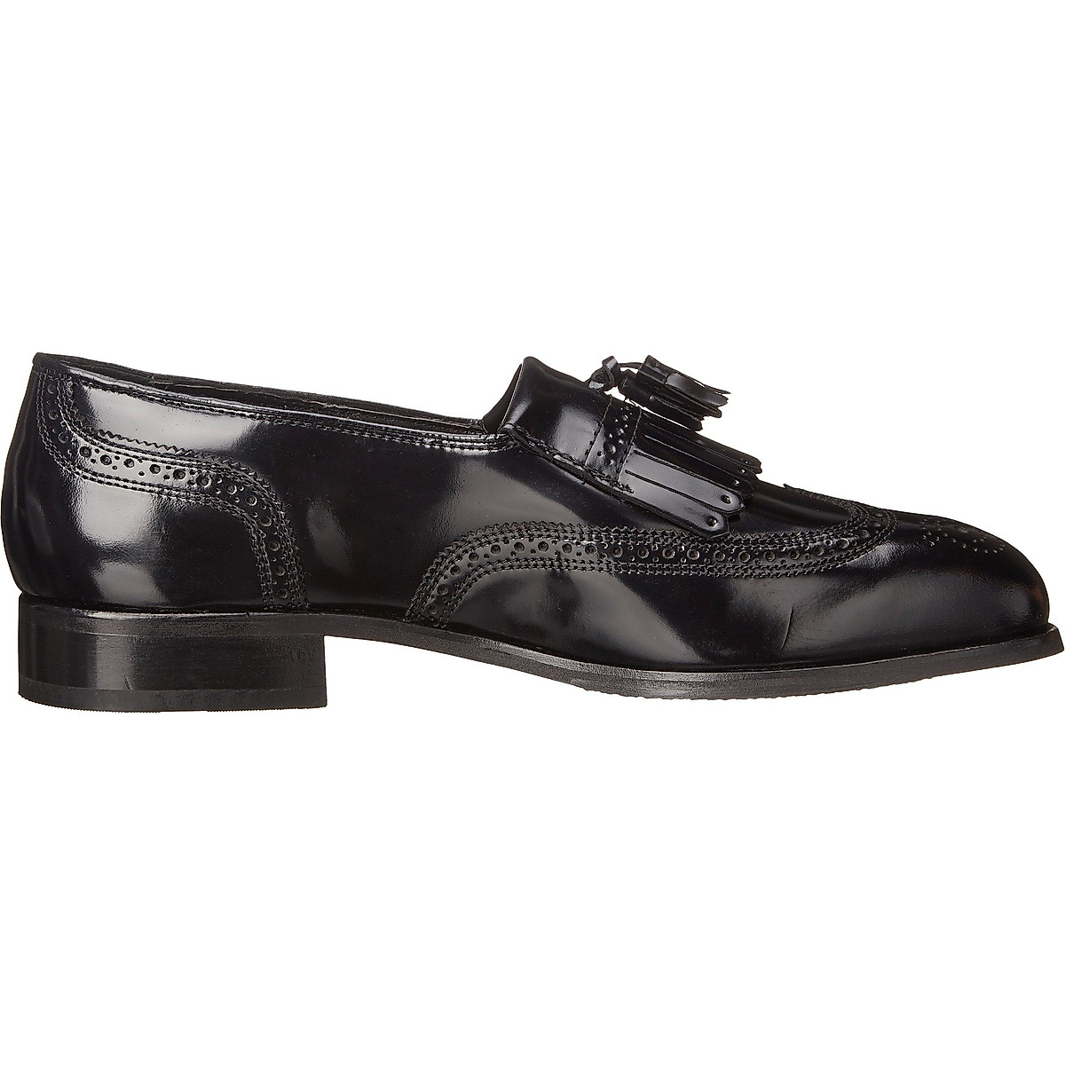 Florsheim Lexington Wingtip Tassel Slip-On Black 10.5 D (M)