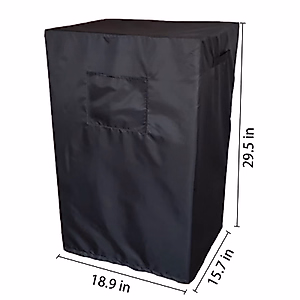 Indoor Portable Air Conditioner Cover, AC Unit Anti-Dust Storage Protection Cover for Mobile AC. Fits SereneLife 8000 BTU (SLPAC8) and most (18.9’’(L)x15.7’’(W)x 29.5’’(H)), Black (01)