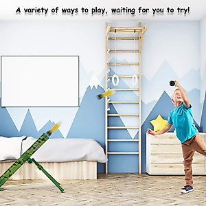 Sarpan Mortar Launcher Toy Set Gift for Kids Ages 6-12, Rockets Shooting Military Blaster Foam Play Game Kits with 5 Safe Foam Shells for Boys Girls