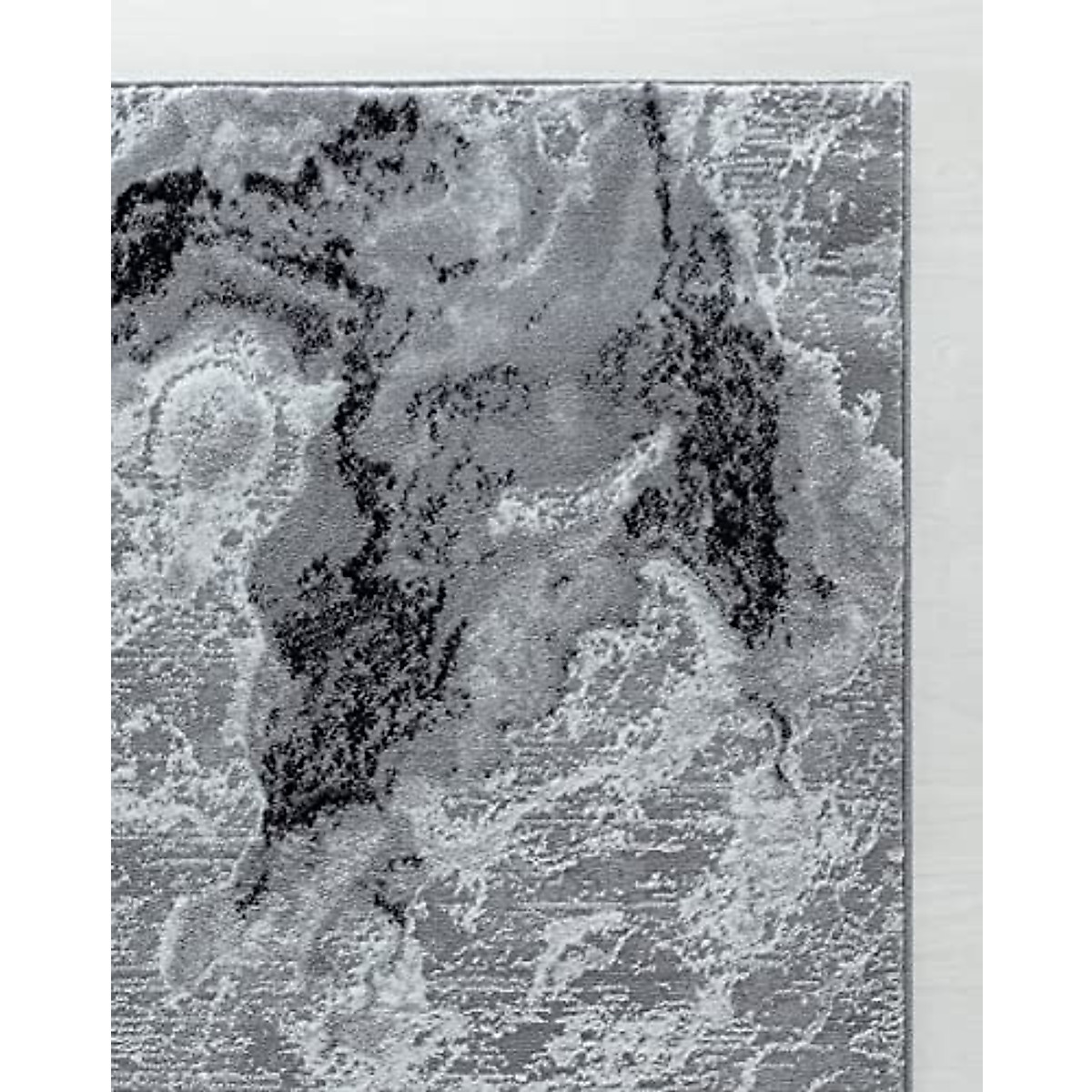 GLORY RUGS Modern Abstract Area Rug 8x10 Grey Black Large Rugs for Home Office Bedroom and Living Room