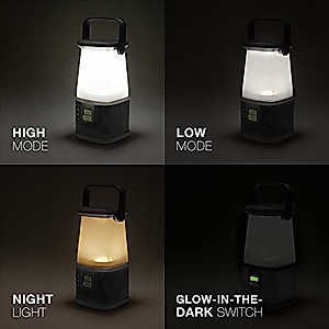 ENERGIZER LED Camping Lantern 360 PRO, IPX4 Water Resistant Tent Light, Ultra Bright Battery Powered Lanterns for Camping, Outdoors, Emergency Power Outage