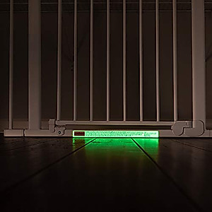 Qdos Safety Auto-Close SafeGate Baby Gate - Professional Grade Meets Tougher European Standards - Automatically Closes & Latches - Magnetic Lock Indicator - Easy Installation | Pressure Mount | White