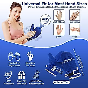 ALDIOUS 2 Pack Electric Hand Warmers for Hand Pain Relief, Heating Pad Wrap for Carpal Tunnel, Tendonitis, Rheumatoid, Osteoarthritis, 86-158℉ Adjustable Temperature, Auto Shut Off