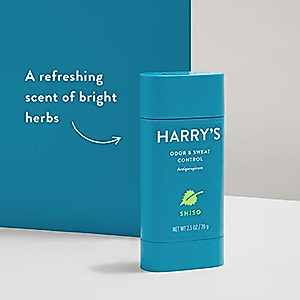 Harry's Deodorant & Antiperspirant - Odor & Sweat Control Antiperspirant for Men - Shiso (6 Count)