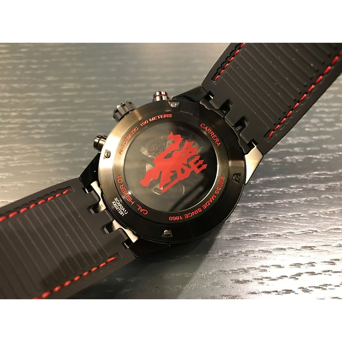 TAG HEUER CARRERA Calibre HEUER 01 Automatic Chronograph Limited Edition Red Devil Manchester United CAR2A1J.FC6400