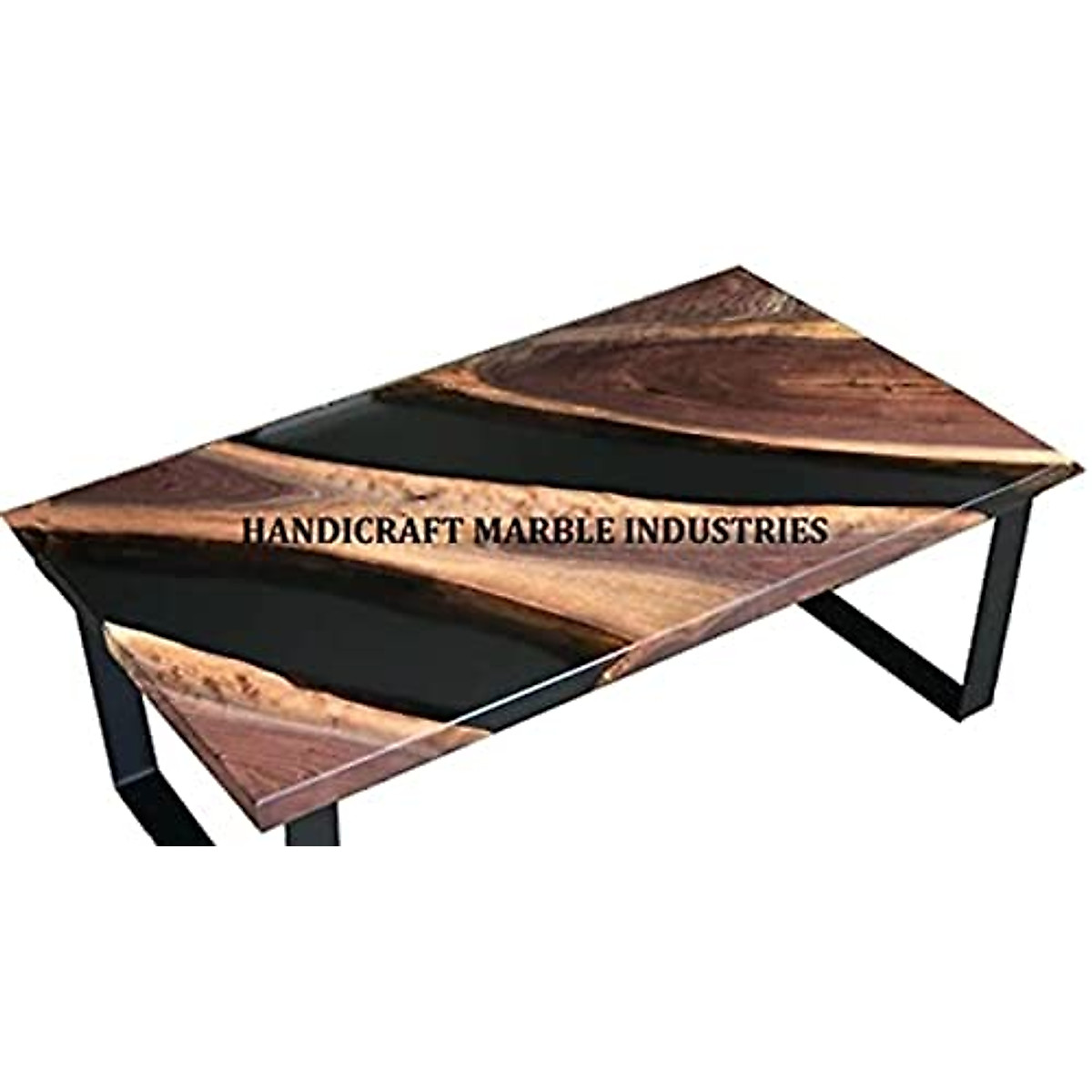 Handmade Epoxy Table Live Edge Wooden Table Epoxy Resin River Table Natural Wood Dining Table Natural Epoxy Table Resin Table