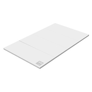 ALZIP MAT Eco Silion Urban, Folding Baby Play Mat Eco-Friendly Non-Toxic Non-Slip Reversible Waterproof (G (79x55 inch), Milk)