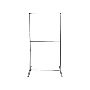 BannerBuzz EZ Extend Display Banner Stand, Hardware only, durable light weight portable easy to assemble, multi-purpose for Indoor Outdoor Advertising and Displays (4' W X 6.5' H Feet)