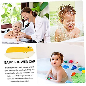 Totority 2pcs Children's Shampoo Cap bath rinser baby shower hair caps baby shampoo cap hair washing hat kids water guard visor kids shampoo kids shower hats shower head portable pp toddler