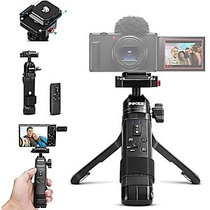 Remote Wireless Camera Shooting Grip and Tripod for Video, Ideal for vlogging Sony A6700, ZV-E10, ZV-E1, ZV-1 II, RX100 VII, A6600, A6400 Canon Camera, Zoom Control Quick Release INKEE IRONBEE