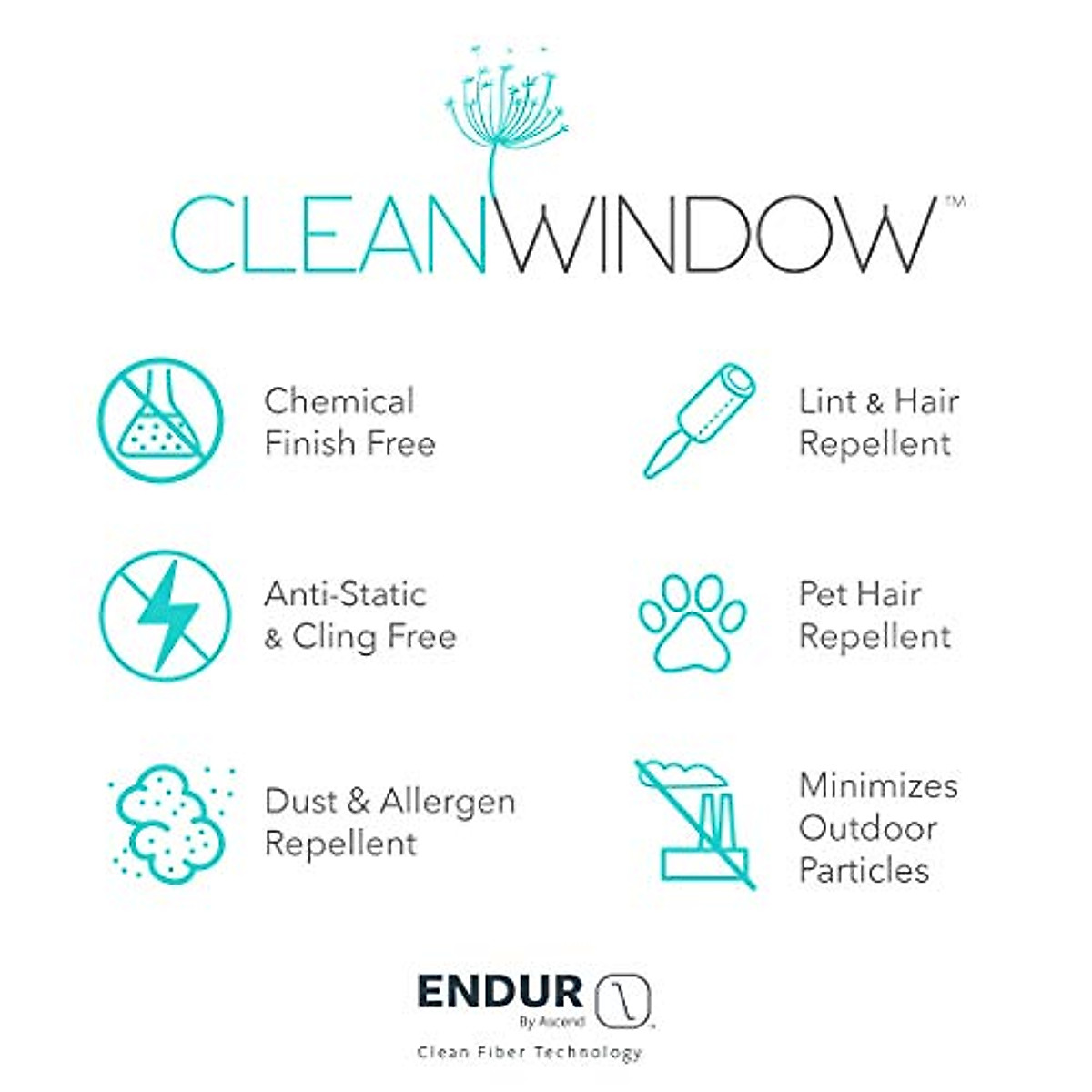 Clean Window Textured Slub Stripe Anti-Dust Allergy/Pet Friendly Sheer Curtain Panel, 52" x 95", Gray