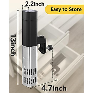 KURSINNA 1000W Sous Vide Machine and 85kPa Vacuum Sealer Machine Combo Pack, Immersion Sous Vide Cooker Circulator with Food Save Vacuum Sealing System