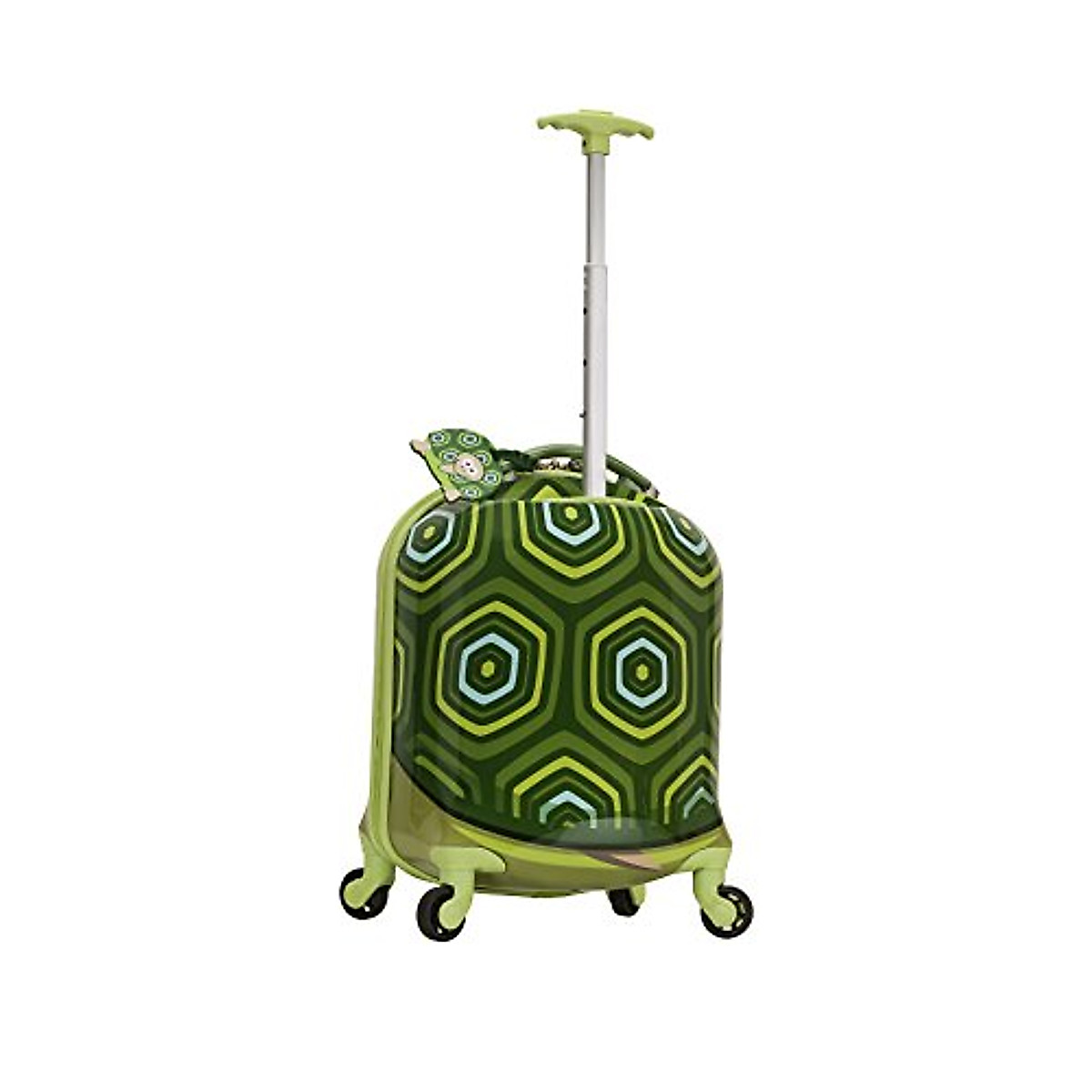 Rockland Jr. Kids' My First Hardside Spinner Luggage, Turtle, Carry-On 19-Inch, Telescoping Handles