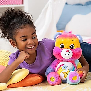 Care Bears Medium Plush Dare to Tie Dye Plushie for Ages 4+ – Stuffed Animal, Super Soft and Cuddly – Good for Girls and Boys, Employees, Collectors, Great Valentines Day Gift for Kids