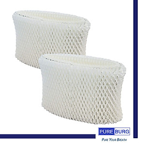 PUREBURG WF2 Wick Filters Compatible with Kaz Vicks WF2 Vicks V3100 V3500N V3500 V3700 V3800 V3900 Kaz 3020 Sunbeam 1118,Honeywell HCM-350 HCM-630 HCM-300T Relion WA-8D Enviracaire ECM-500,2-Pack