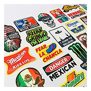 ESKONI MEXICAN CHINGON Hard Hat Stickers 40 MEXICO HardHat Sticker Pegatinas cascos