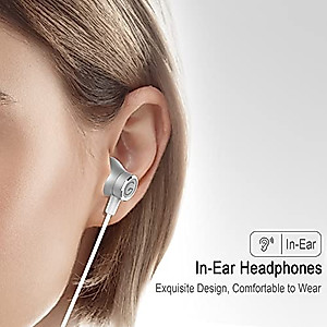 GEVO VR Gaming Earphones for Oculus Quest 2, Noise-Isolating in-Ear Silicone Caps Earbuds (Sliver)