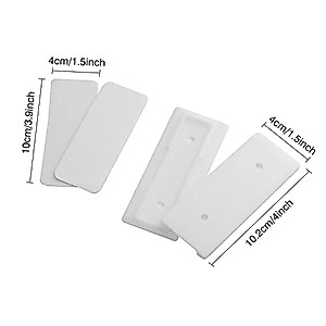 XIAOL Power Strip Holder, 5 Pack Self Adhesive Power Strip Mount, Surge Protector Mount Punch Free Cable Management System for WiFi Router Tissue Box