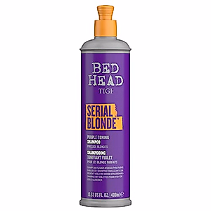 TIGI Bed Head Purple Toning Shampoo for Chemically Treated Hair Serial Blonde Sulfate-Free Shampoo 13.53 fl oz