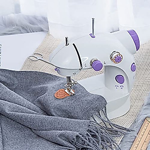 Jinyuan Mini Sewing Machine, Dual Speed Portable Sewing Machine for Beginner with Light, Sewing Kit for Kids, Household