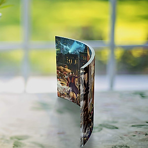 Trend Setters DC Comics – Batman – The Dark Knight Saves Gotham City – Thomas Kinkade Studios – Curved Acrylic Print – Free Standing Light Catching Photo Décor – For Gifting and Collecting Ltd.