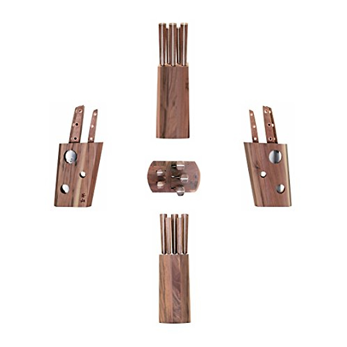 Cangshan W Series 6 Piece German Steel Knife Block Set, Walnut
