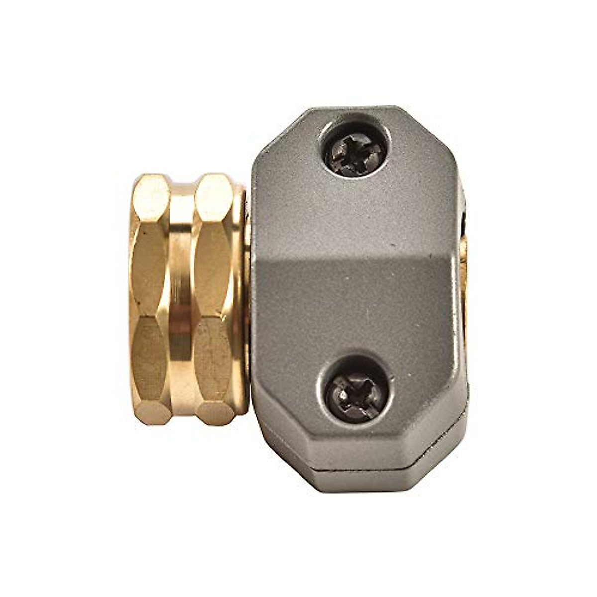 Zinc and Brass Female Clamp Coupling,Fits 3/4" or 5/8" Garden Hose Repair Fitting