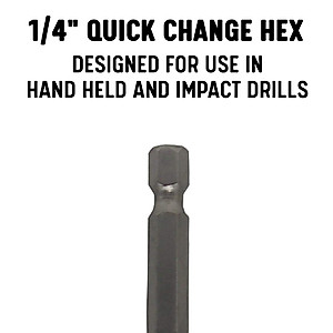 1/8" Quick Change Hex Shank High Speed Steel Drill Bit, KFDHEX Series (Pack of 12)