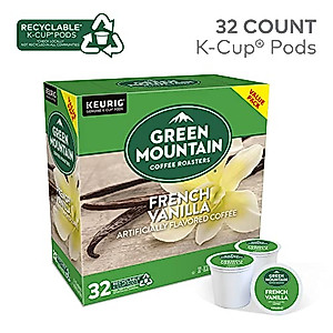 Green Mountain Coffee Roasters French Vanilla Coffee, Keurig Single-Serve K-Cup pods, Light Roast, 32 Count