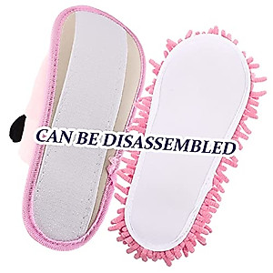 Lurrose 1 Pair Slippers Micro Fiber Mop Household Cleaner All-purpose Household Cleaners Home Mop Slippers Mopping Shoes for Floor Microfiber Mop Slippers Sweeping Slippers The Lazy