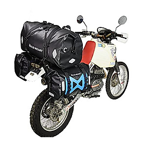 WILD HEART Waterproof Bag Motorcycle saddlebag 50L Tank Bag Motor Side Bag (Black)