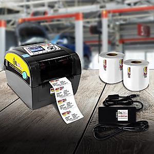 Oil Change Reminder Printer - System Kit w/ 1000 Stickers + Ink Ribbon