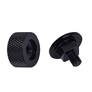 Newace Aluminum Welding Hood Fasteners Pipeliner Helmet Accessories Headgear Replacement Parts Screws 1 Pair(Black)