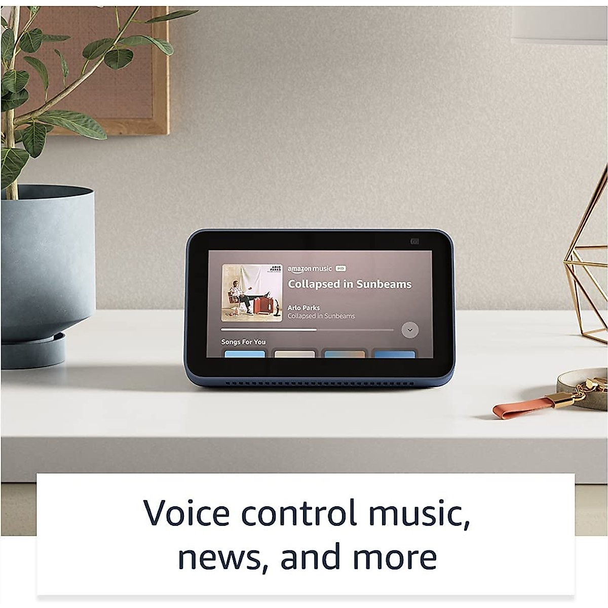 Certified Refurbished Echo Show 5 (2nd Gen, 2021 release) | Smart display with Alexa and 2 MP camera | Charcoal
