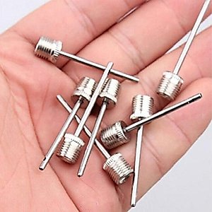 Yonisun 10pcs Sports Inflating Needle Pin Football Basketball Soccer Metal Ball Air Pump